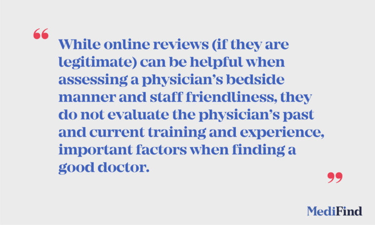 How to Find a Good Doctor (Without Relying on Online Reviews) | MediFind